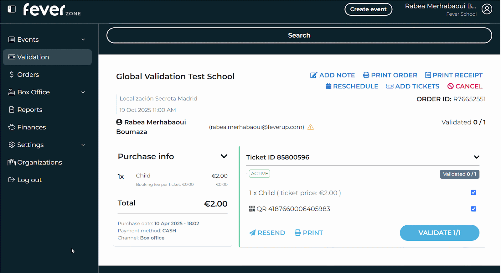 How to cancel a ticket – Fever | EN